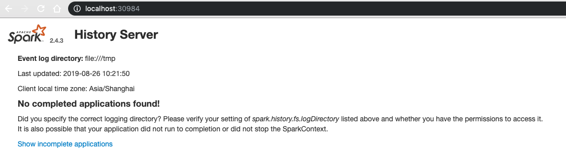 在 K8S 部署一个 Spark History Server - 篇3_spark history server 镜像-CSDN博客